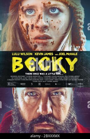 BECKY, US poster, top from left: Robert Maillet, Lulu Wilson, Kevin James; bottom: Lulu Wilson ...
