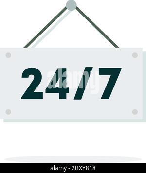 twenty four hour icon, Vector Stock Vector Image & Art - Alamy