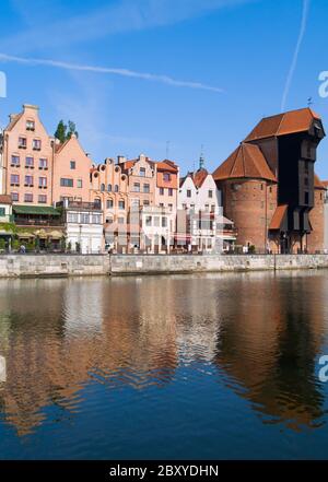 Embankment of Moltawa river, Gdansk Stock Photo - Alamy