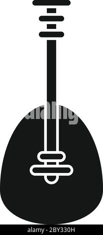 biwa icon black vector illustration Stock Vector Image & Art - Alamy