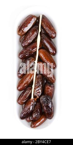 sweet dates with packing background Stock Photo - Alamy