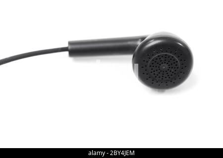 Modern portable audio earphones isolated Stock Photo - Alamy