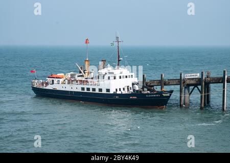 UK Devon Lundy Island boat MS Oldenburg master Captain John Hopkins ...