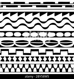 Abstract ethnic ornamental stripes set Stock Vector Image & Art - Alamy