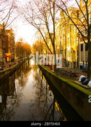 Amsterdam river bridge canal grachten, Holland Netherlands Stock Photo ...