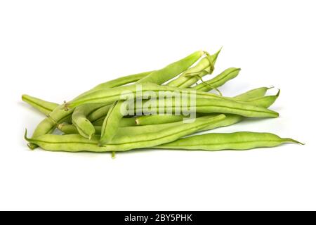 Bunch of fresh green beans Stock Photo - Alamy