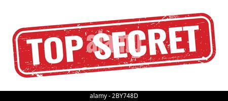 TOP SECRET red rectangle stamp Stock Photo - Alamy