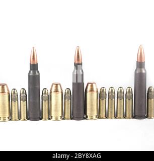 Bullets in a line isolated on white Stock Photo - Alamy
