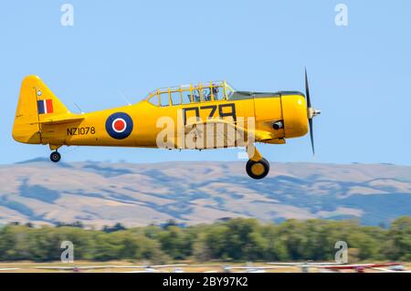 An RAF North American Harvard trainer AT6 Texan Stock Photo - Alamy