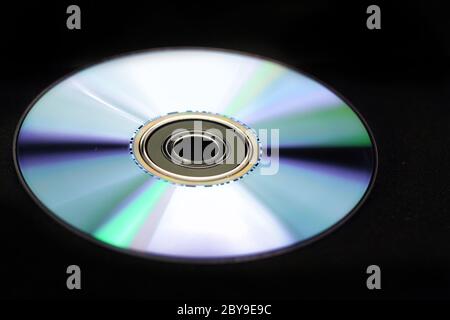 Digital Versatile Disk isolated on red background Stock Photo - Alamy