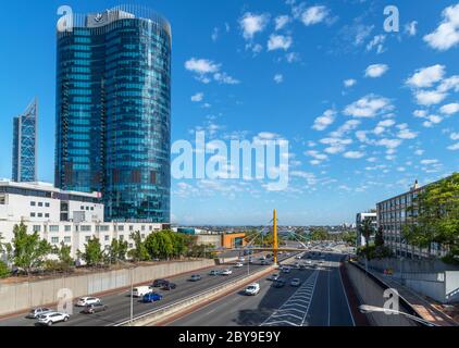 Perth Western Australia Highway 2 Mitchell Freeway entering Perth from ...