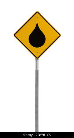 Water drop and road sign Stock Photo - Alamy