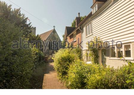 Ancient cottages in the village of Hawkhurst, Kent, UK Stock Photo - Alamy