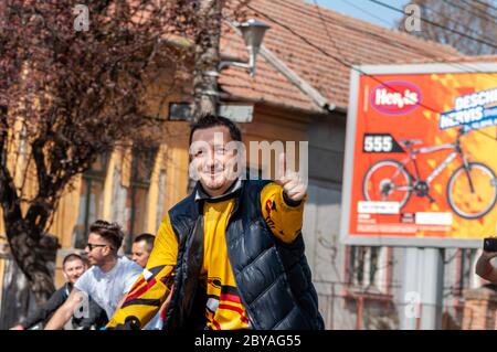 Timisoara, Romania - April 03, 2016: People riding their bicycles at ...