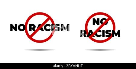 vector illustration anti racism logo design template,stop racism Stock ...