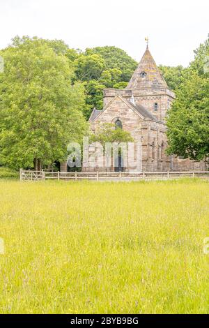 St Thomas's Church at Butterton in Staffordshire a typical English ...