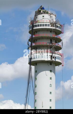 Radio Television Tower collapsed Stock Photo - Alamy