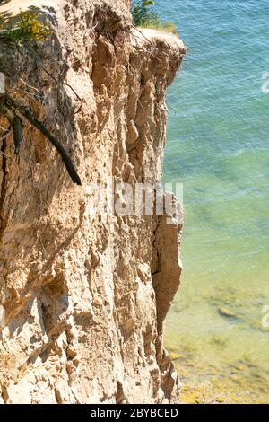 Cliffs to Gdynia Orlowo, Poland. The polish Baltic Sea coast. Summer ...