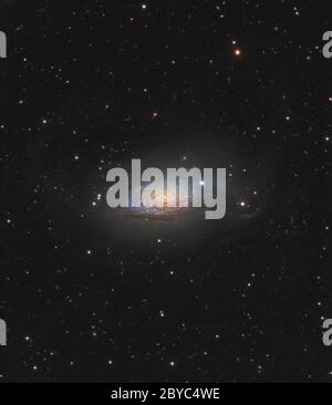 Spiral galaxy Messier 63, the Sunflower Galaxy, in the constellation ...