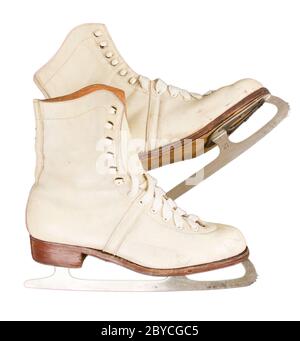 Very old figure skate Stock Photo - Alamy