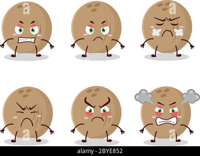 Isolated angry coconut cartoon Stock Vector Image & Art - Alamy