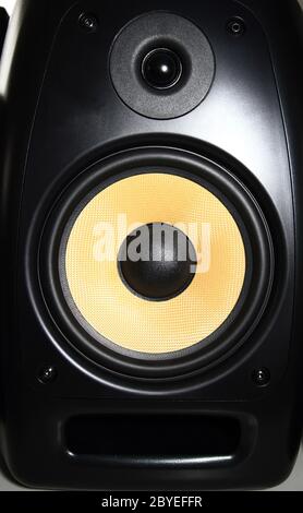Detail of stereo woofer speaker Stock Photo - Alamy