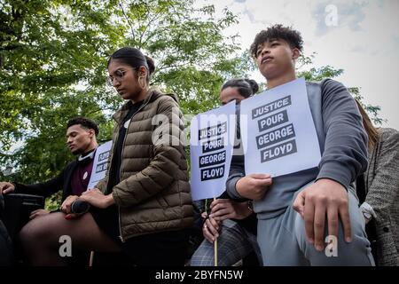 Paris, June 2, 2020. Demonstration against racism and police violence ...