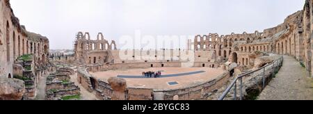 Amphitheatre of El Jem, Tunisia, 2009. The Amphitheatre of El Jem in ...