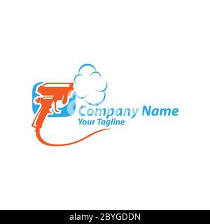 Foam Gun Insulation Logo Design Template Isolated Vector Stock Vector ...