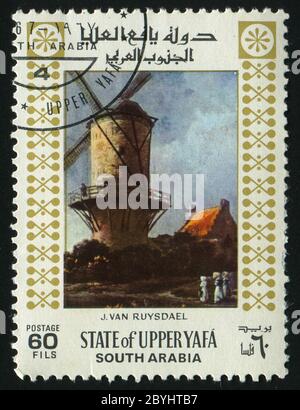 UPPER YAFA - CIRCA 1967: Ancient portrait of the girl, circa 1967 Stock ...