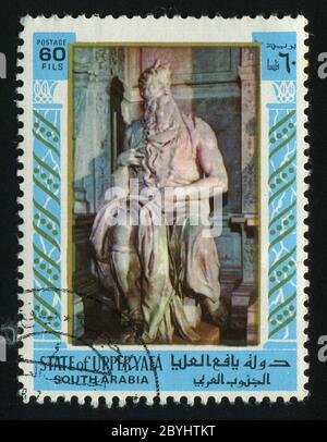 UPPER YAFA - CIRCA 1967: Ancient portrait of the girl, circa 1967 Stock ...