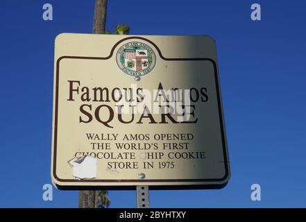 Famous Amos sign Stock Photo - Alamy