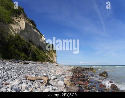 Chalk cliffs Mons Klint, Klintholm, Island Mon, Denmark Stock Photo - Alamy