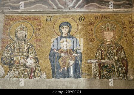 Byzantine Empress Irene and Emperor Constantine VI. Irene of Athens ...