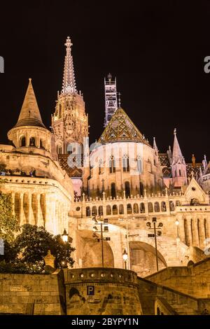 Fisherman's bastion arcade view, Budapest, Hungary Stock Photo - Alamy