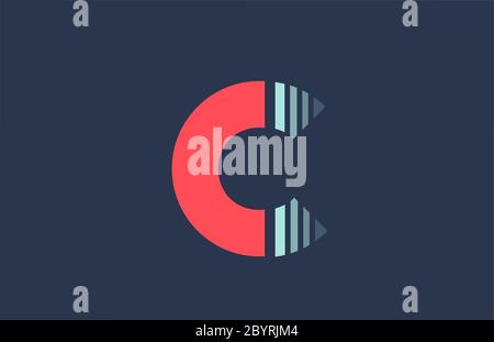 X red blue alphabet letter logo icon for business and company with line ...