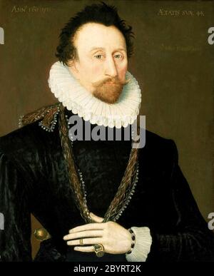 Sir John Hawkins (1532-1595), English adventurer and slave trader ...