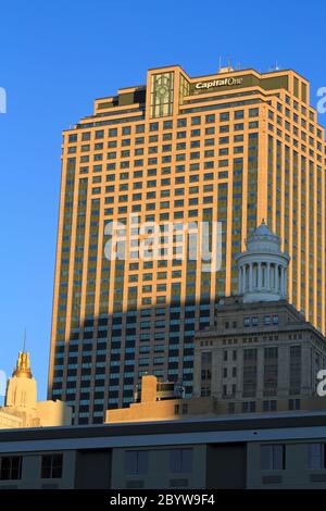 Skyscrapers on Poydras Street, Central Business District, New Orleans ...