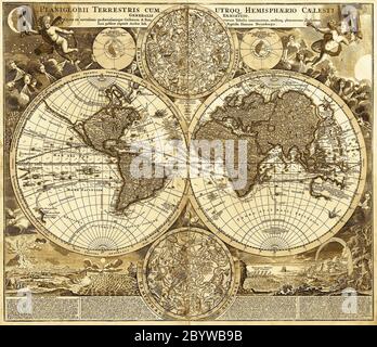 Medieval World, T-O Map Stock Photo - Alamy
