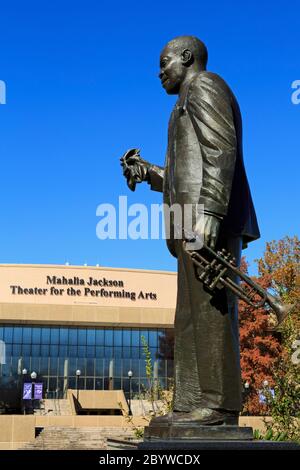 Louis Armstrong statue, New Orleans, Louisiana Stock Photo - Alamy