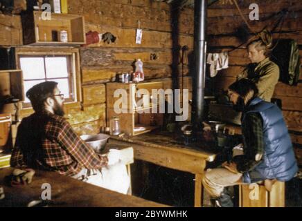 Inside Rohn River Fish and Games cabin. Alaska Task Force Photographs ...