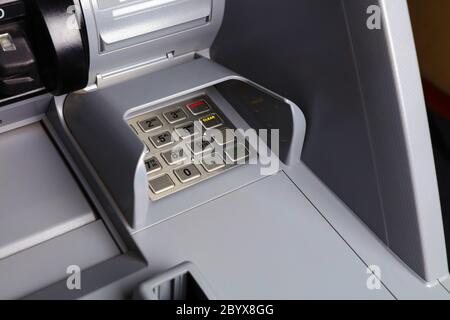 Atm machine keypad Stock Photo - Alamy