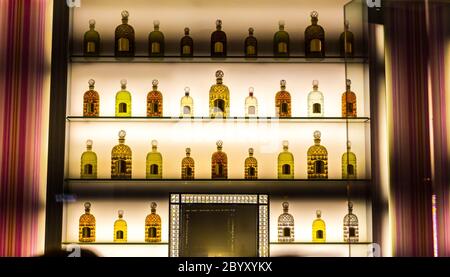 Display of Beer Bottles on wall Stock Photo - Alamy