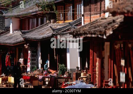 MAIN STREET, BAISHA, TRADITIONAL NAXI VILLAGE, YUNNAN, CHINA Stock ...