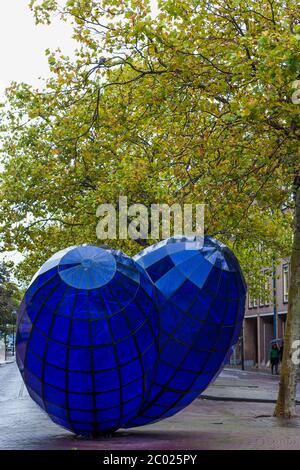 Delft (Netherlands), Oude Langendijk, Blue Heart, Delft Blue Stock ...