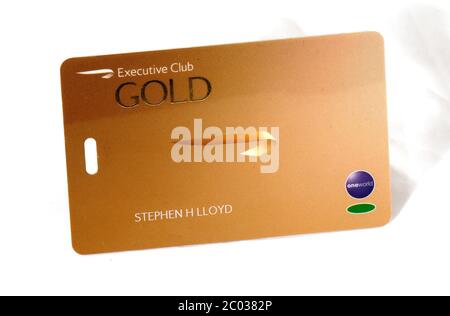 British Airways Executive Club loyalty cards, Gold, Silver And Bronze ...
