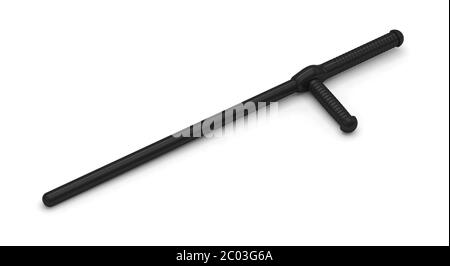 tonfa baton stick bludgeon cudgel nightstick police 3D Stock Photo - Alamy