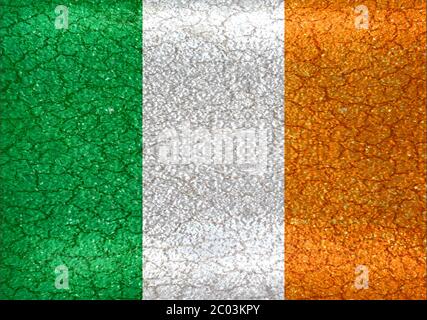 Ireland Grunge Style Flag Stock Photo - Alamy