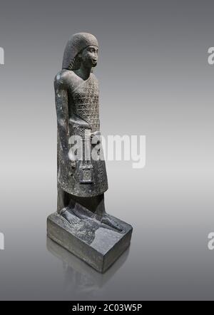 Ancient Egyptian statue of Aanen, second priest to Amon, granodioite ...