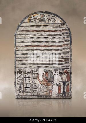 Ancient Egyptian stele - Egyptian Museum Turin, Piedmont region, Italy ...